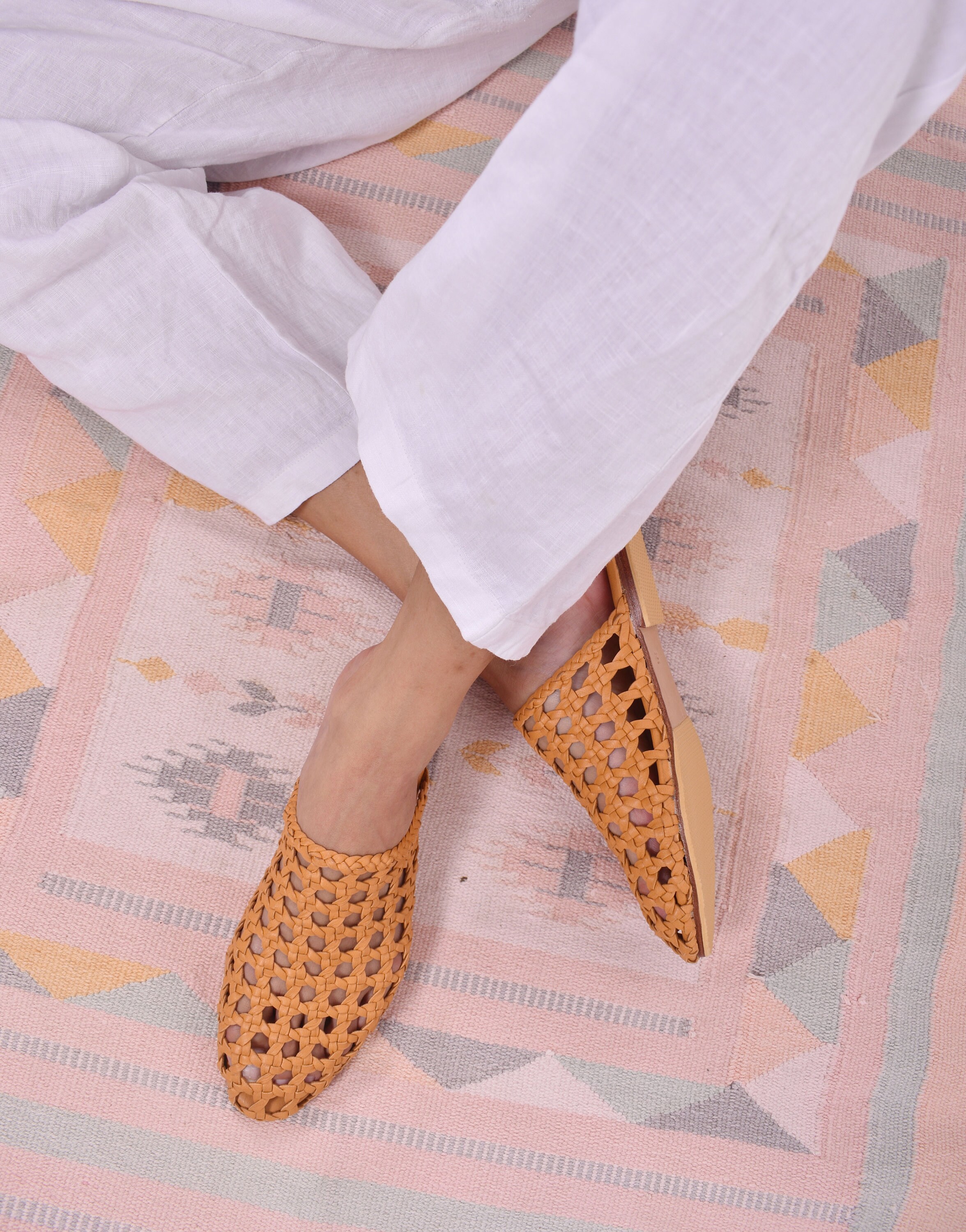 Nori Mules Handwoven Mule Goatskin Leather Mule Goatskin - Etsy