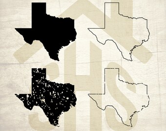Distressed texas svg | Etsy