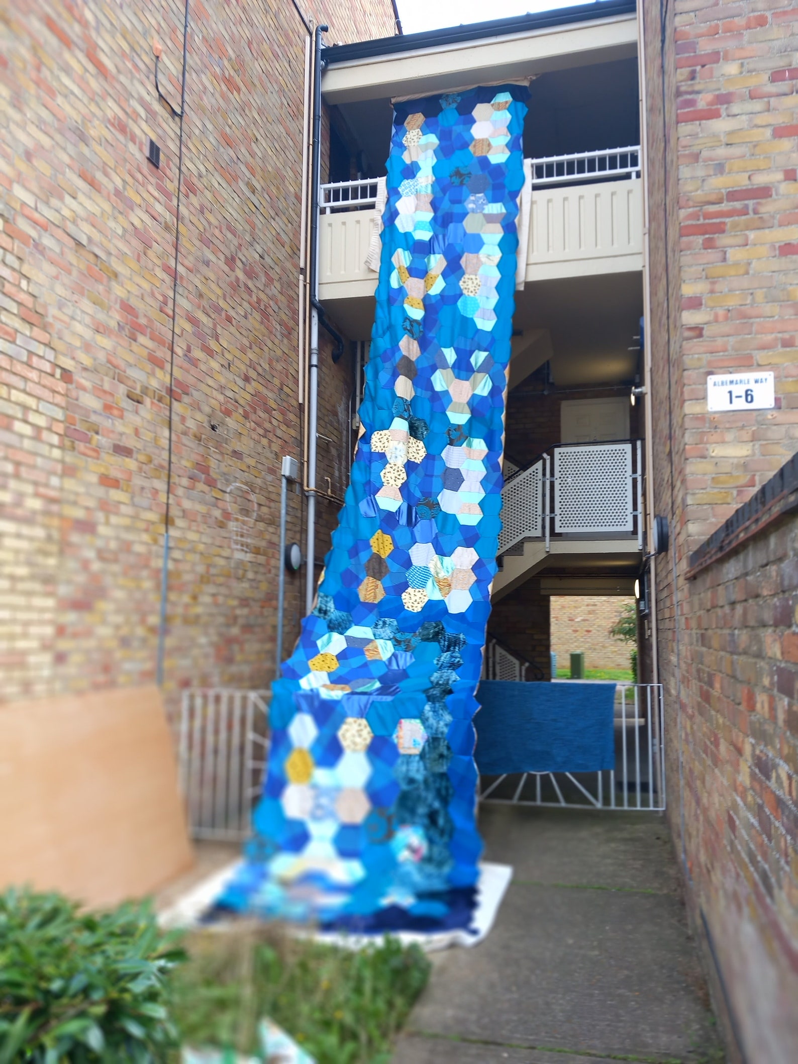 GIGANTIC LEVITICUS ELEVEN Campaign Banner. Old English Hand Pieced ...