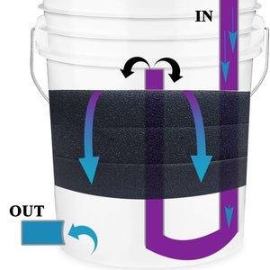 Aquarium Pond 5 Gallon Bucket DIY Bio Sponge Filter Media Pad Rounded ...