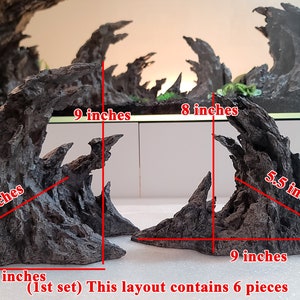 75 Gallon Aquascape Decor SOUL CANYON Aquarium Dragon Rocks - Etsy