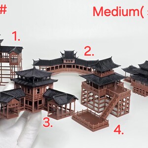 3D Printed Miniature Ancient Building Houses for Aquarium, Terrarium ...