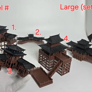 3D Printed Miniature Ancient Building Houses for Aquarium, Terrarium ...