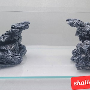 Nano Tank Aquascape Rocky Mountain Aquarium Decor Handmade for Aquatic ...