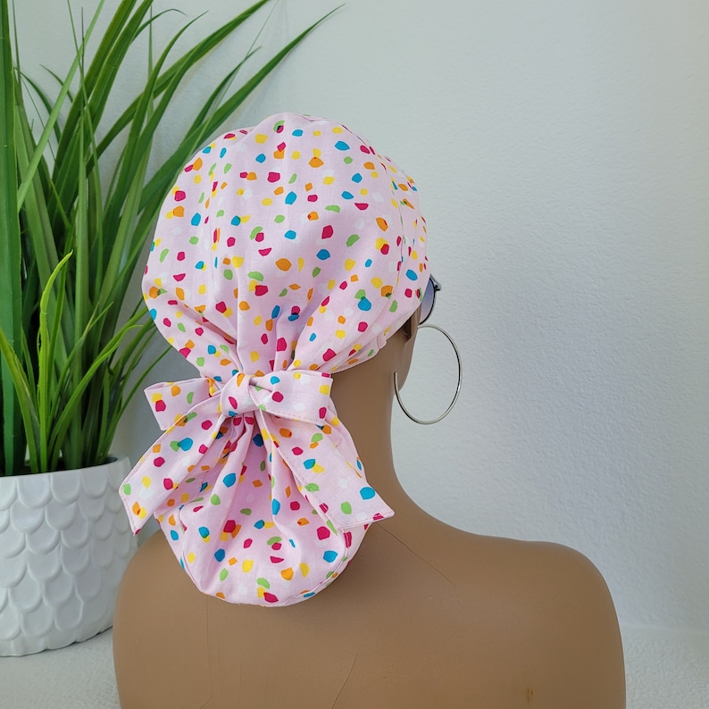 Protect Hair W/satin Lining, Candy Sprinkles Satin Lined Ponytail Scrub ...