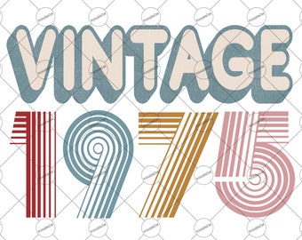 Vintage 1975 Png - Etsy