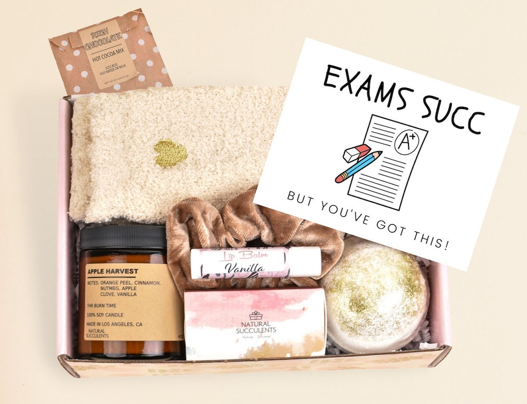College Care Package - Final Exams Gift Box - Exam Care Package - Gift ...