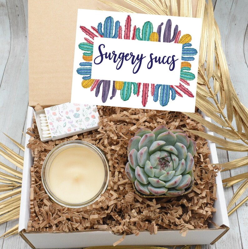 Surgery succs Succulent gift box Surgery care package | Etsy