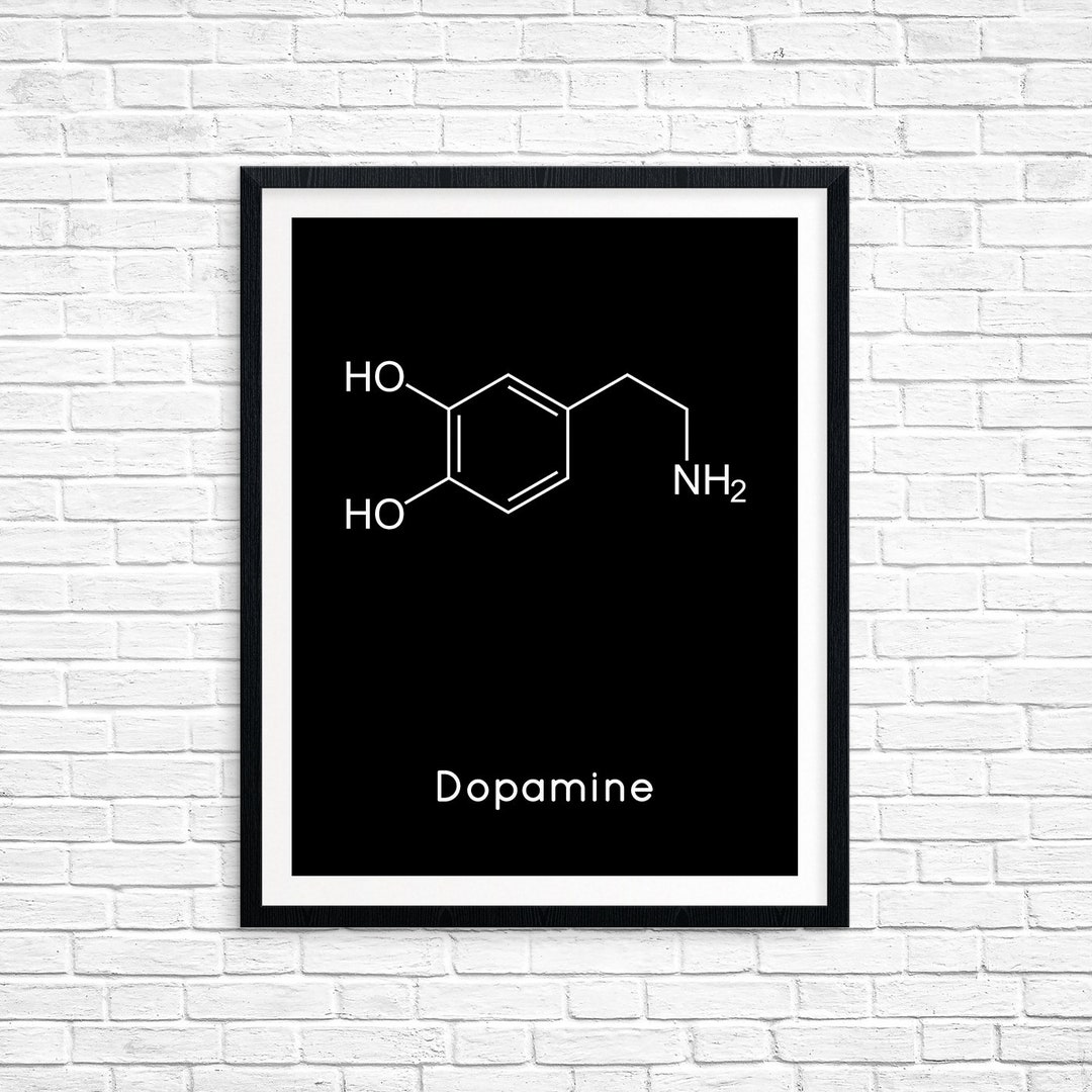 Instant Download Dopamine Molecule Printable Chemistry Wall Art ...