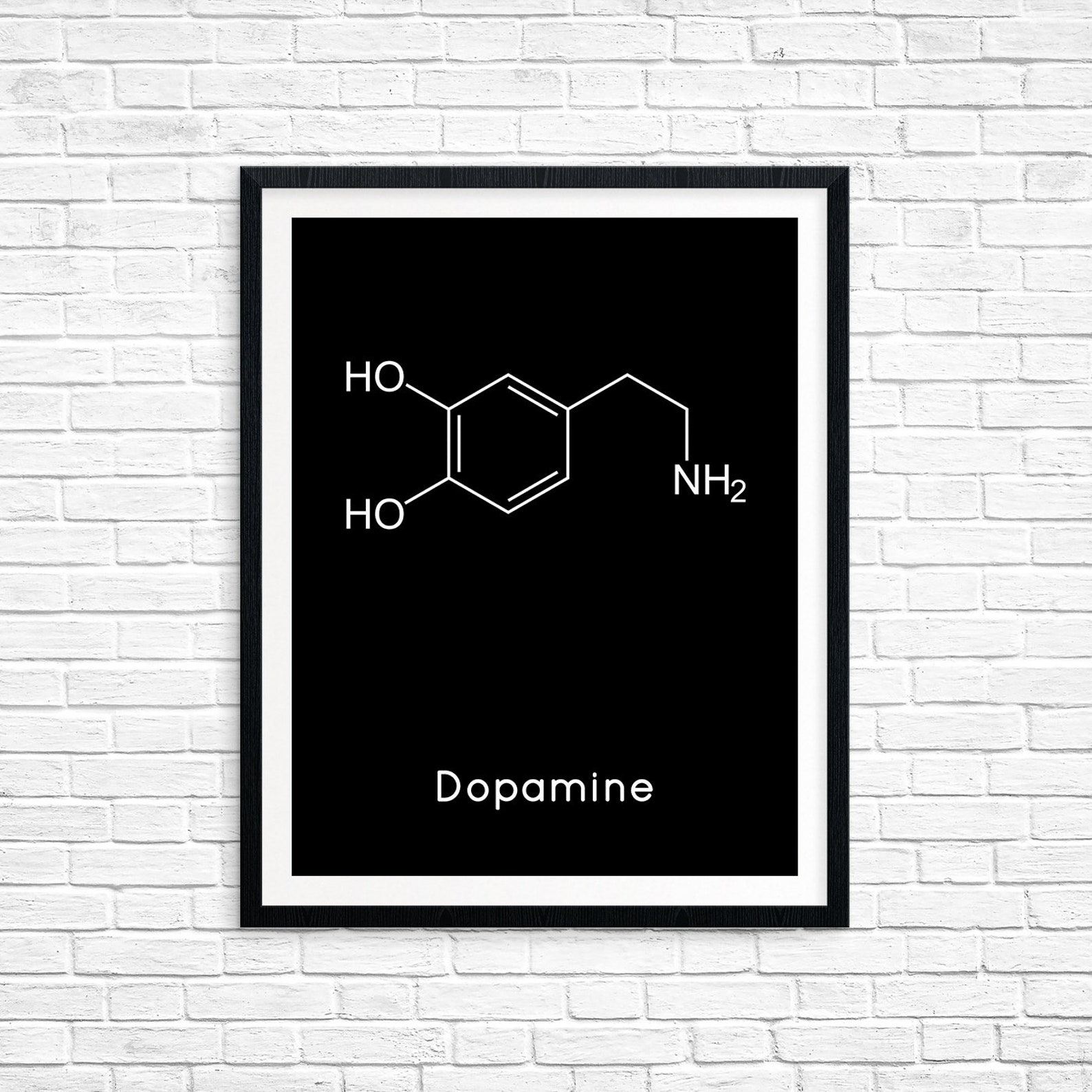 Instant Download Dopamine Molecule Printable Chemistry Wall Art ...