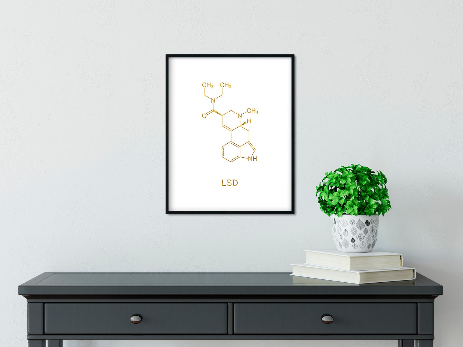 Instant Download LSD Molecule Printable Drugs Chemistry Wall Art ...