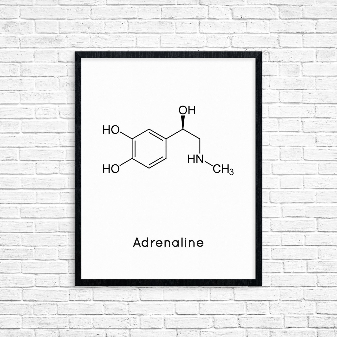 Adrenaline Molecule Structure