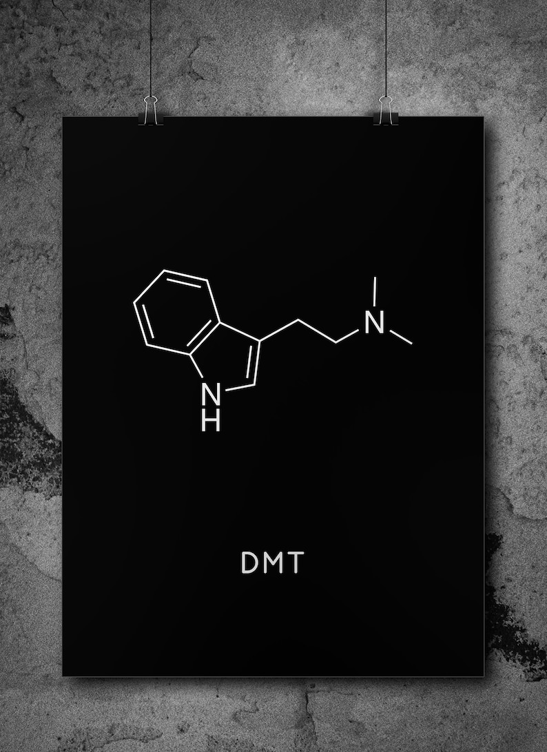 Instant Download DMT Molecule Printable Chemistry Wall Art Pharmacy ...