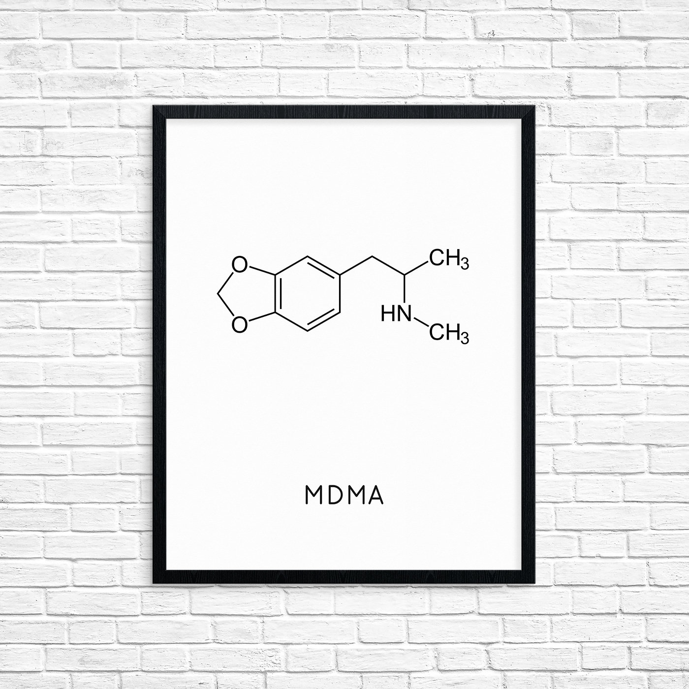 Instant Download MDMA Molecule Printable Ecstacy Drugs Chemistry Wall ...