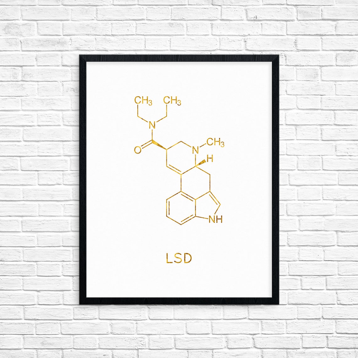 Instant Download LSD Molecule Printable Drugs Chemistry Wall Art ...
