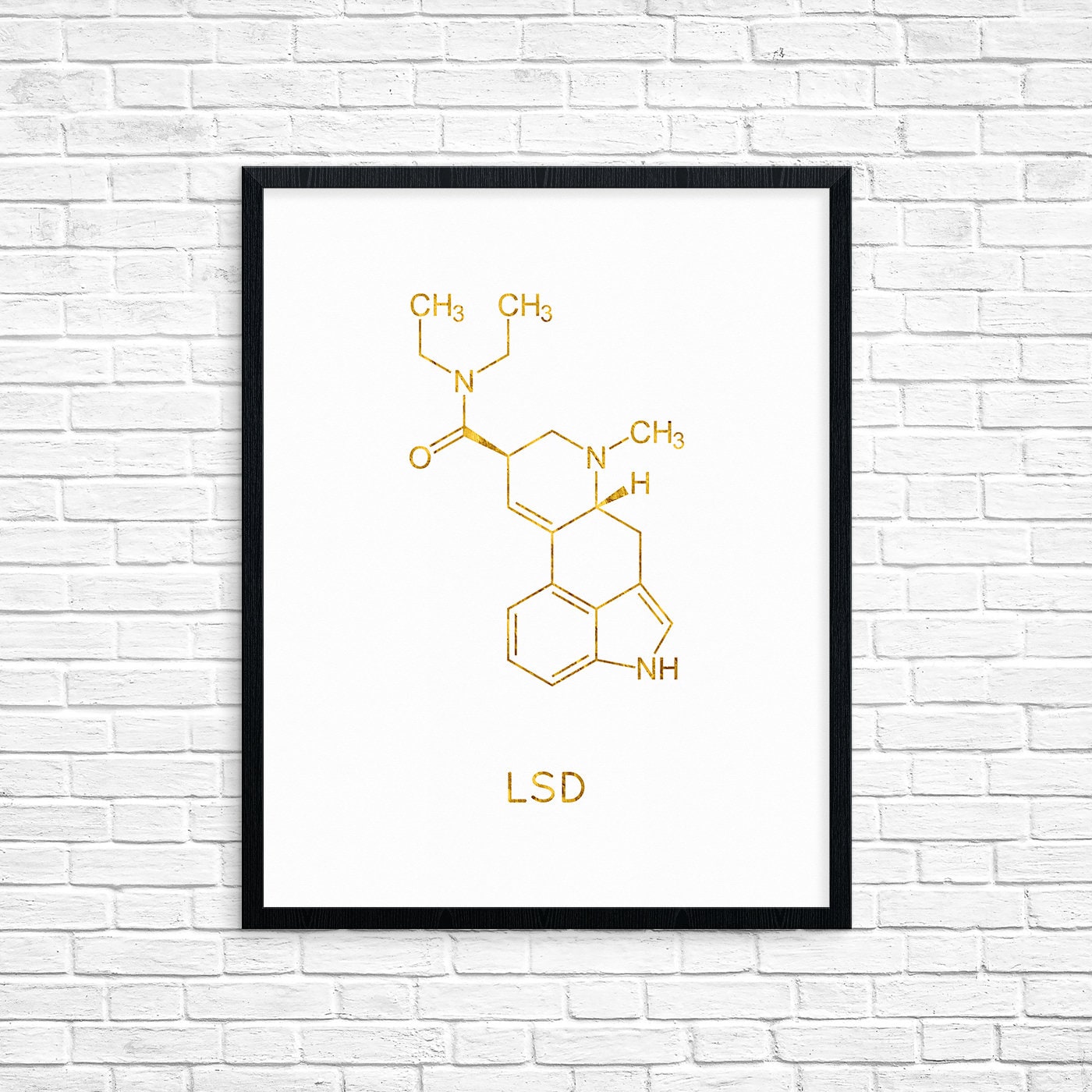 Instant Download LSD Molecule Printable Drugs Chemistry Wall Art ...