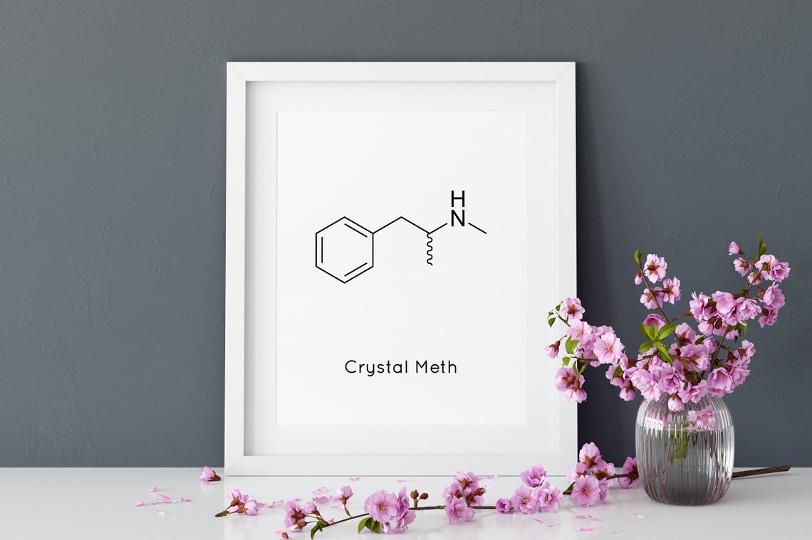 Instant Download Crystal Meth Molecule Drugs Chemistry Print Science ...
