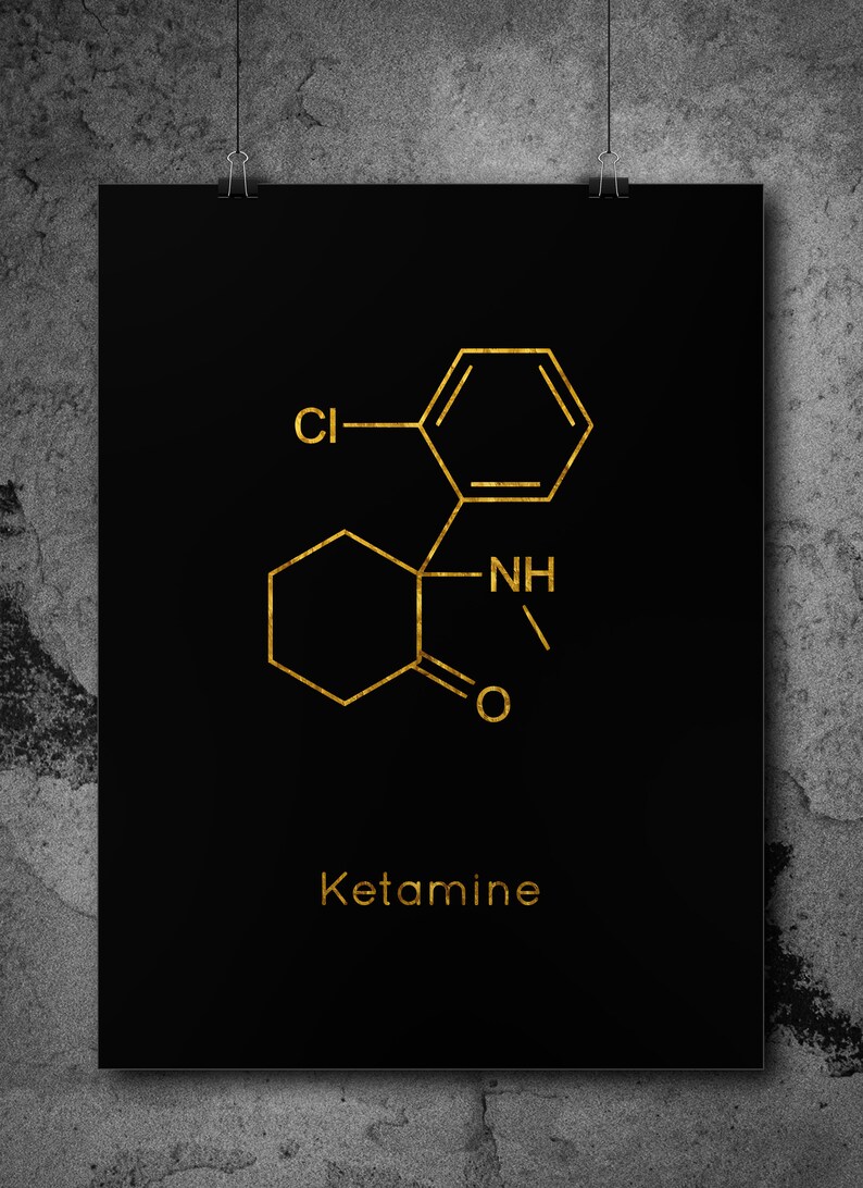 Instant Download Ketamine Molecule Drugs Chemistry Print Science Gift ...