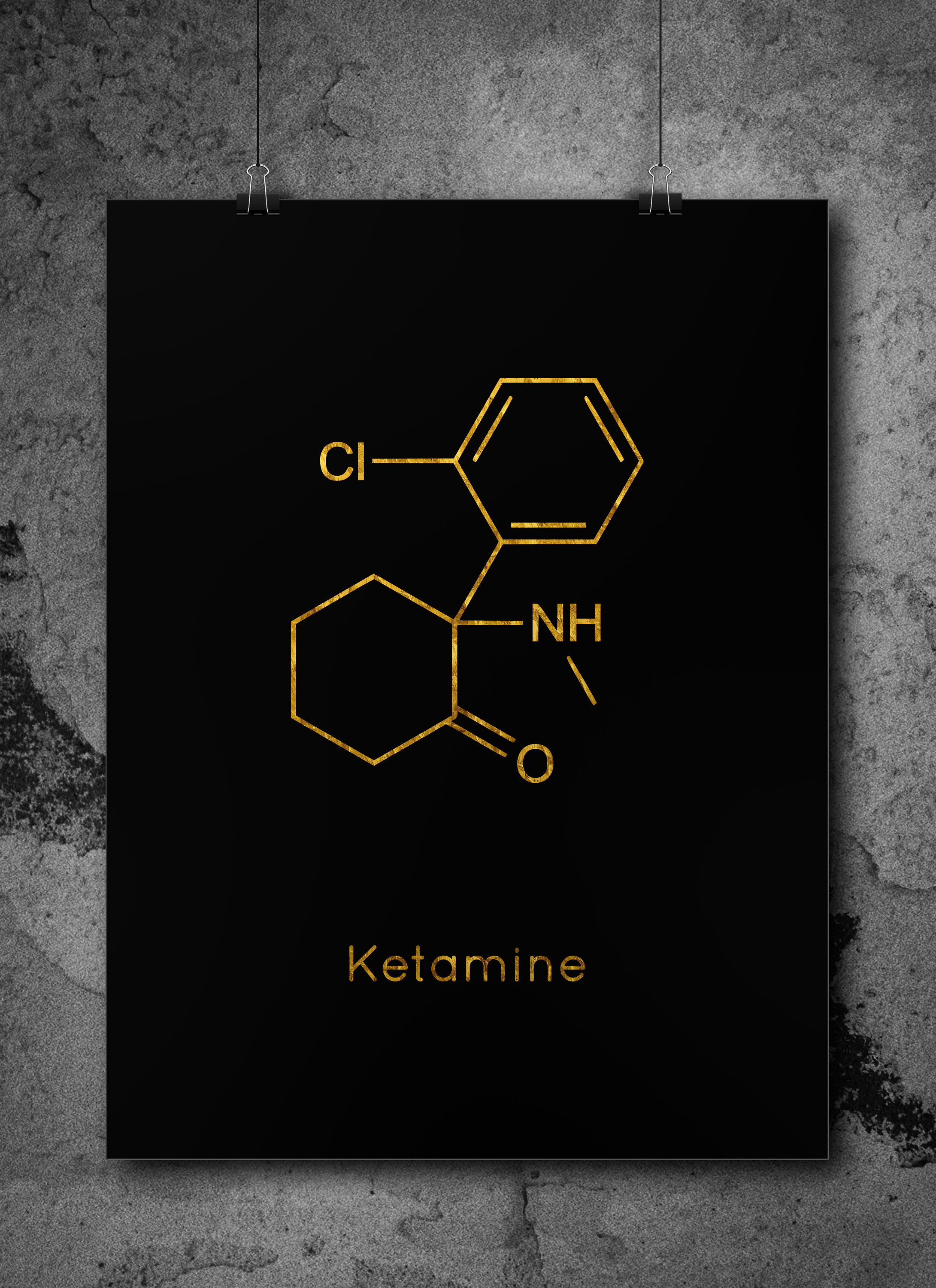 Instant Download Ketamine Molecule Drugs Chemistry Print Science Gift ...