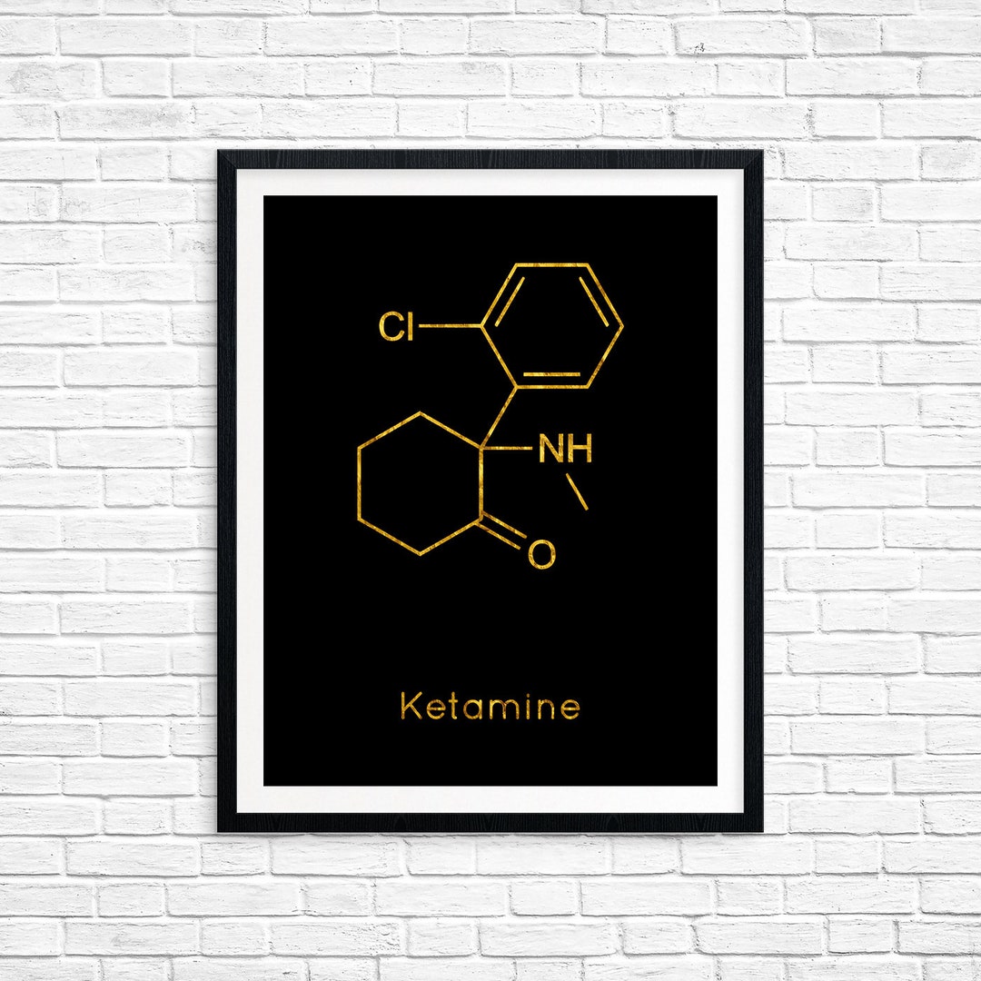 Instant Download Ketamine Molecule Drugs Chemistry Print Science Gift ...