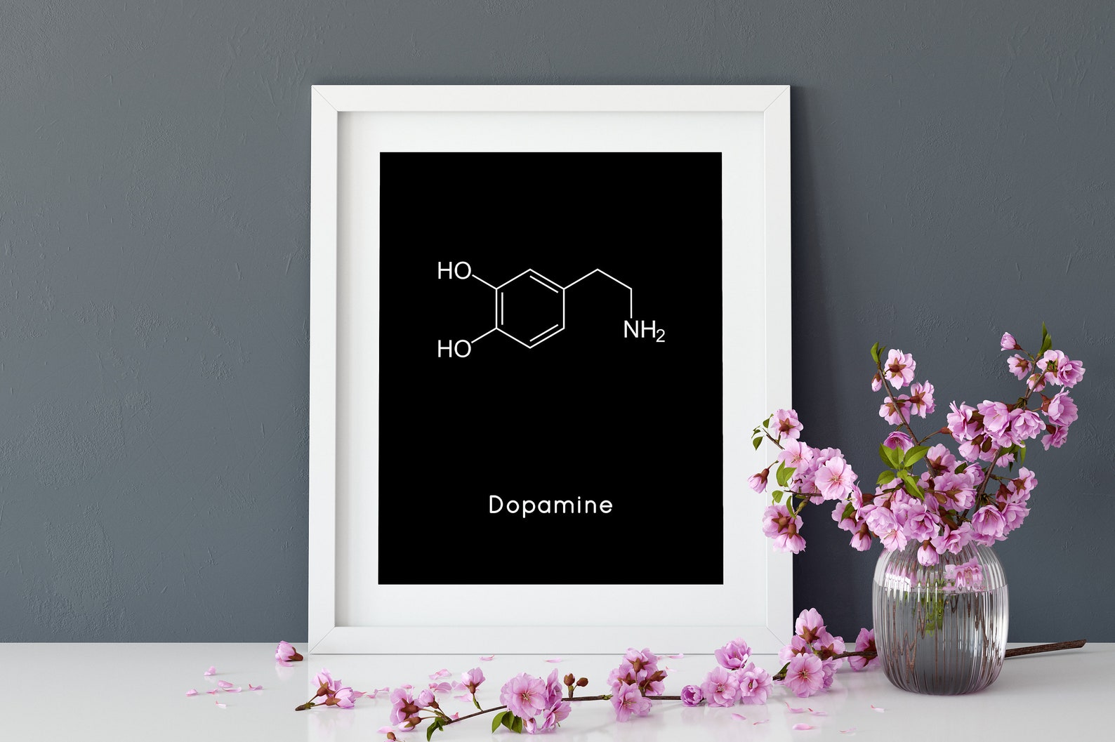 Instant Download Dopamine Molecule Printable Chemistry Wall Art ...