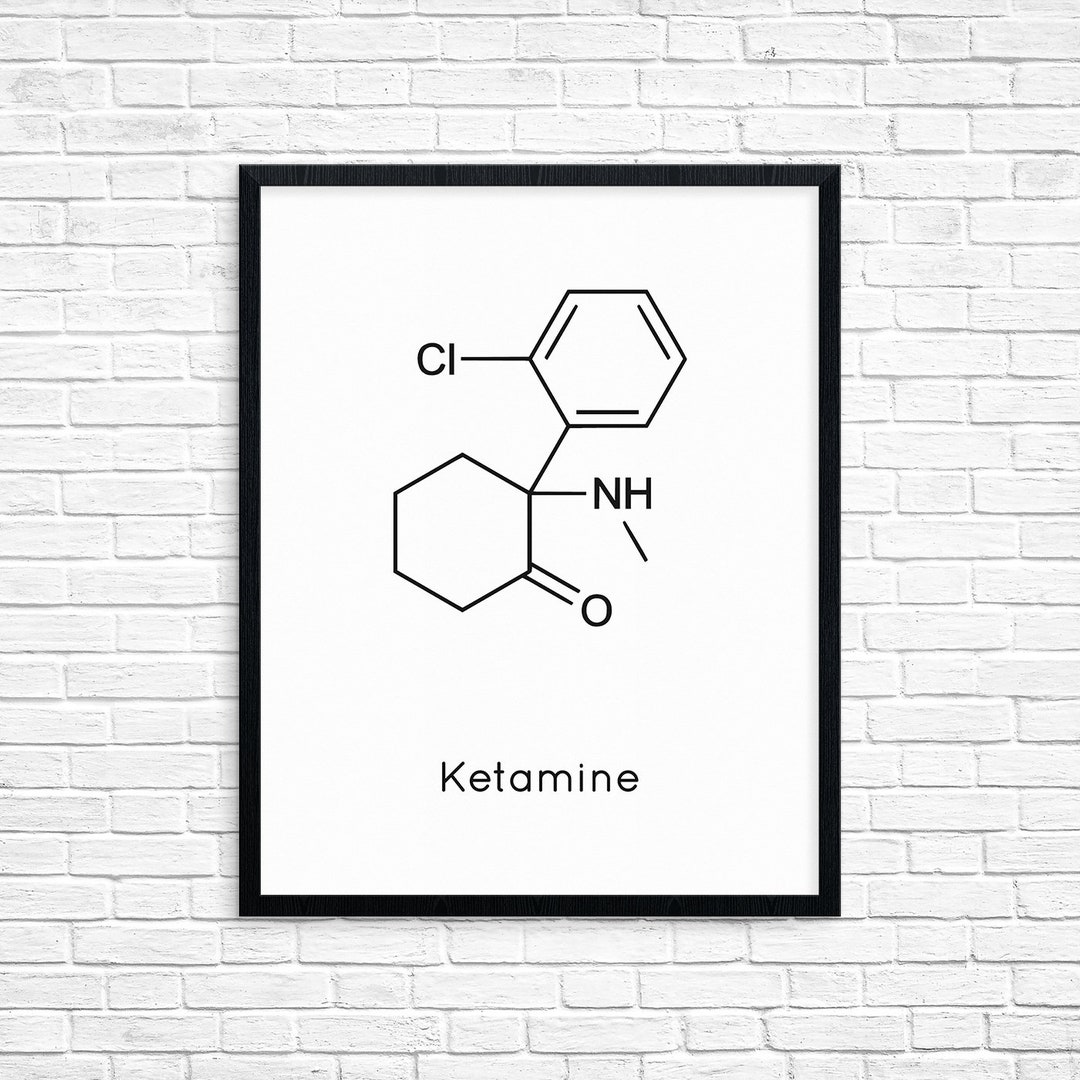 Instant Download Ketamine Molecule Drugs Chemistry Print Science Gift ...