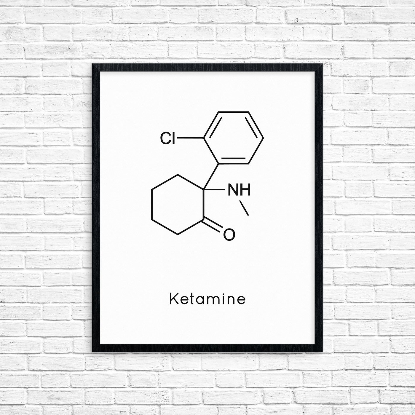 Instant Download Ketamine Molecule Drugs Chemistry Print Science Gift ...
