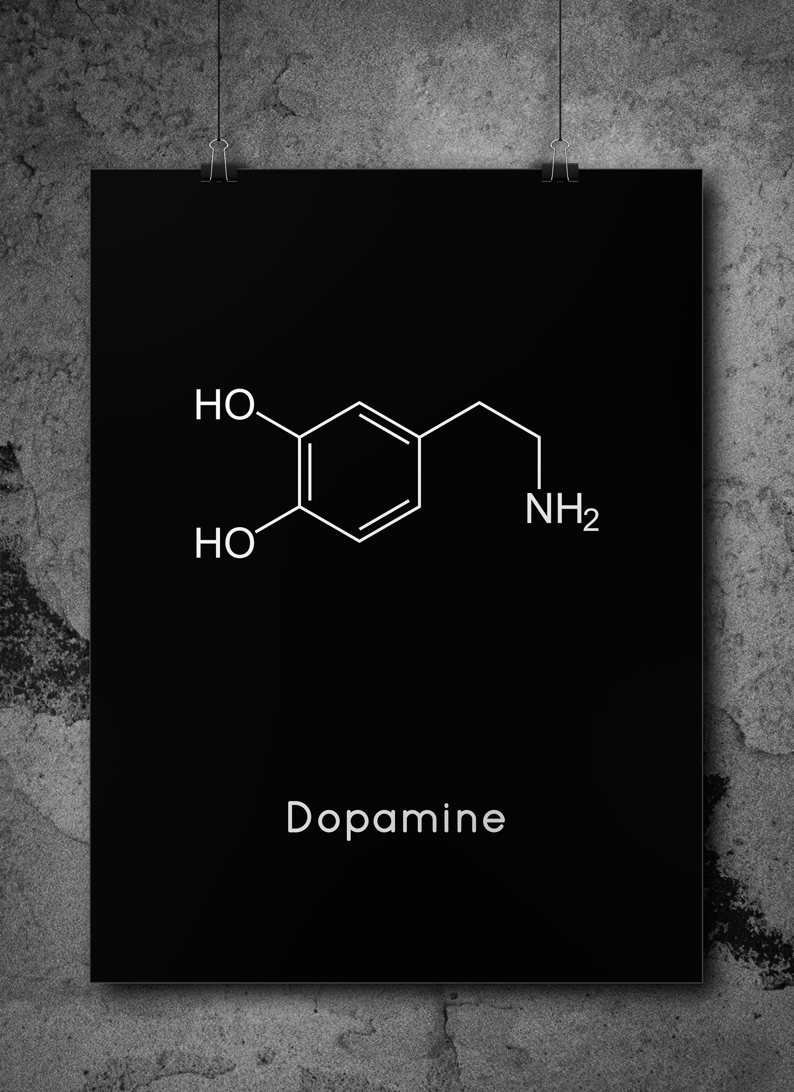 Instant Download Dopamine Molecule Printable Chemistry Wall Art ...