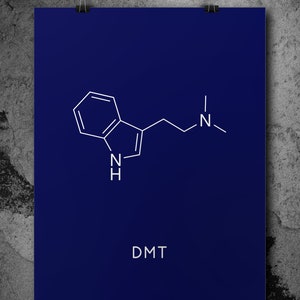 Instant Download DMT Molecule Printable Chemistry Wall Art Pharmacy ...