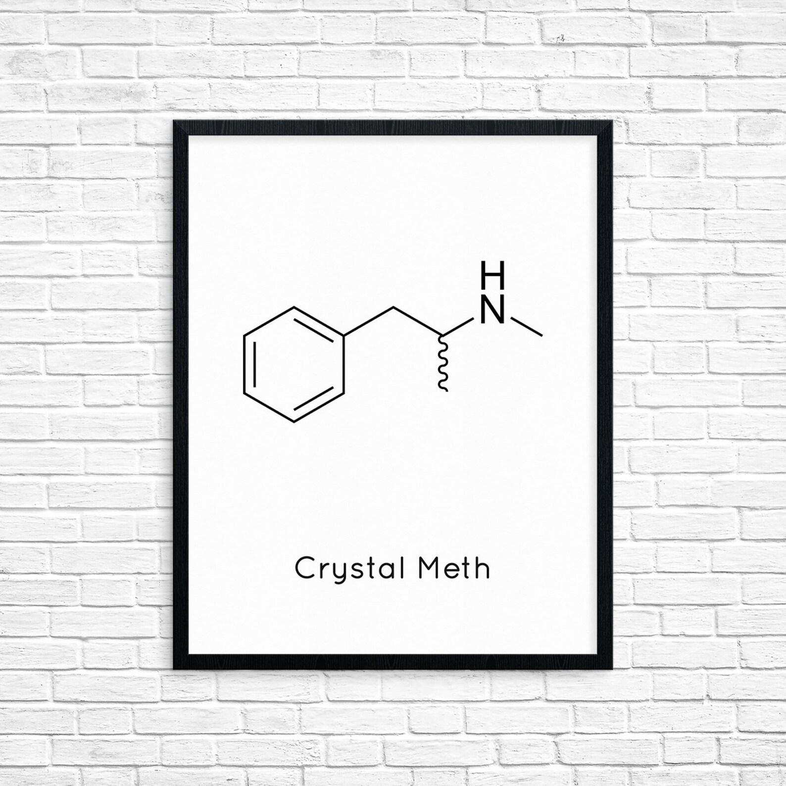 Instant Download Crystal Meth Molecule Drugs Chemistry Print Science ...