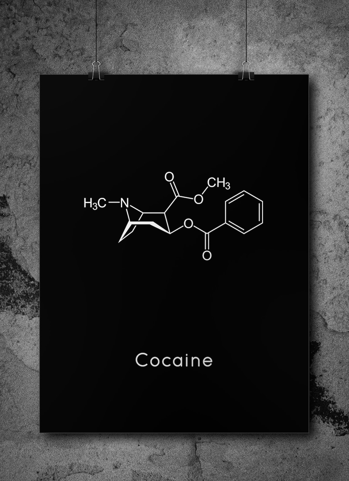 Instant Download Cocaine Molecule Coke Drugs Chemistry Print Science ...
