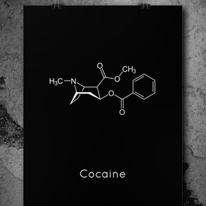 Instant Download Cocaine Molecule Coke Drugs Chemistry Print Science ...