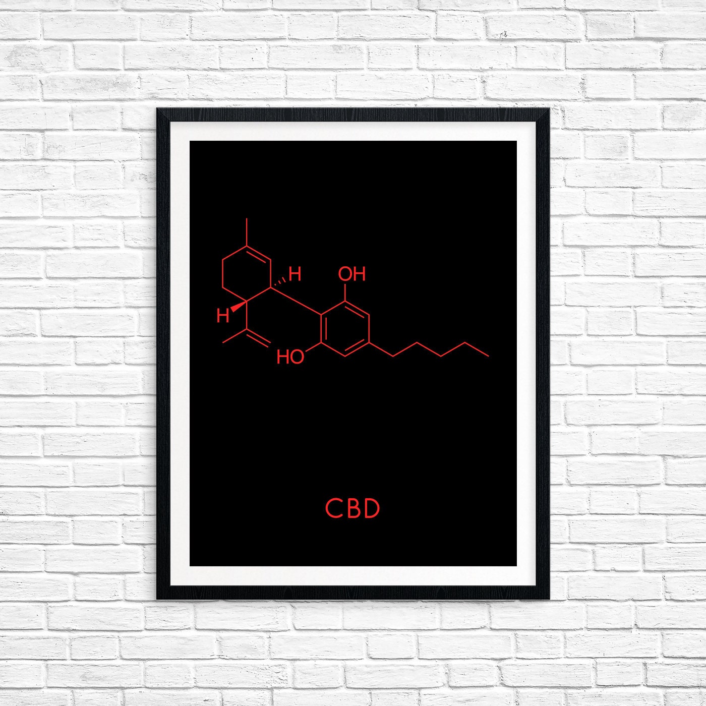 Instant Download CBD Molecule Cannabidiol Cannabis Print Marijuana ...