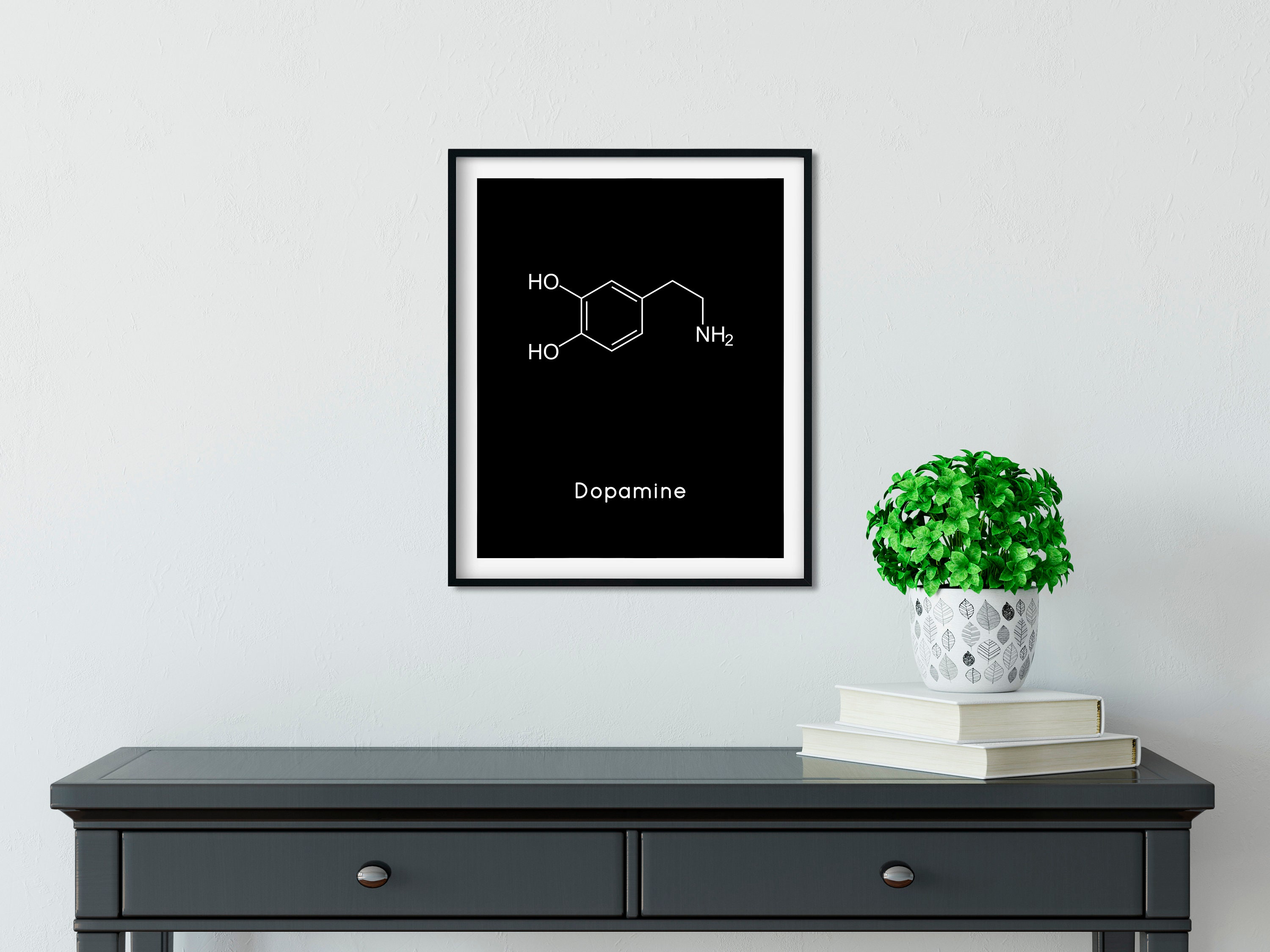 Instant Download Dopamine Molecule Printable Chemistry Wall Art ...