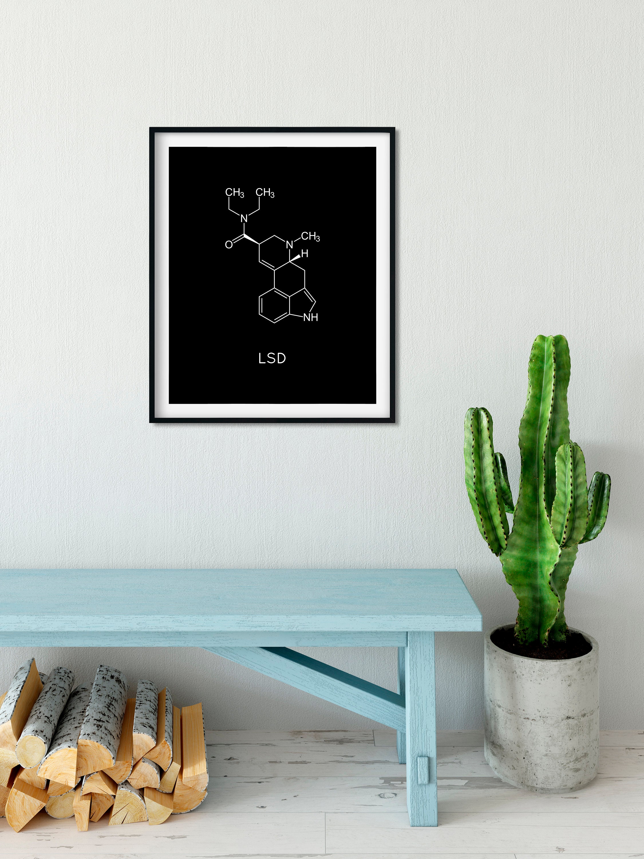 Instant Download LSD Molecule Printable Drugs Chemistry Wall Art ...