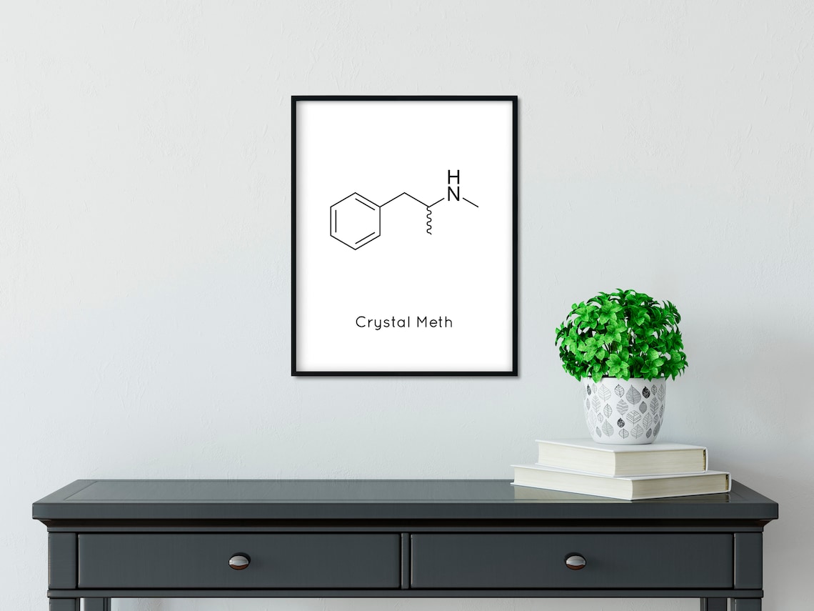 Instant Download Crystal Meth Molecule Drugs Chemistry Print Science ...