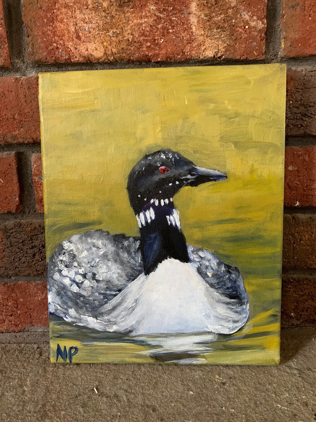 Huard. Peinture originale acrylique sur toile. 8 x 10 - Etsy France
