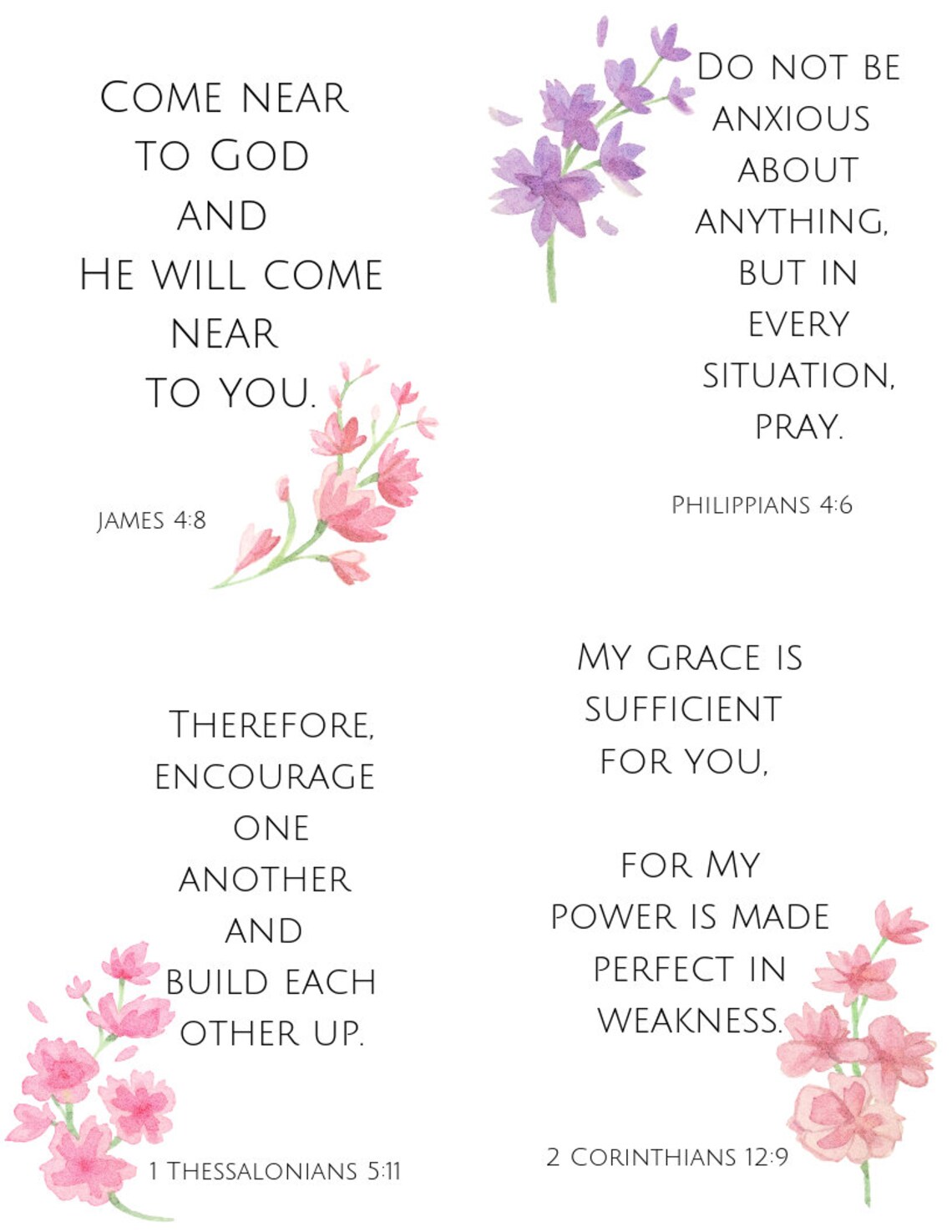 Scripture Memory Card Printable - Etsy