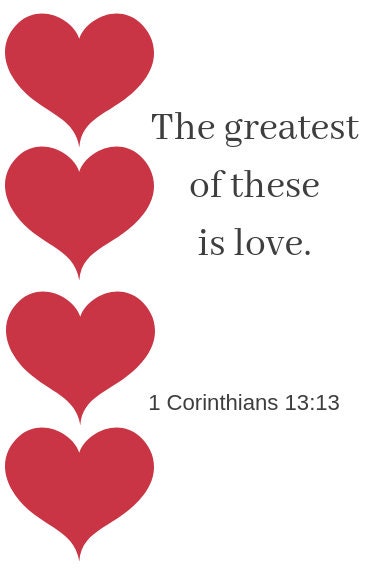 The Greatest of These is Love Valentine's Day Printable 1 Corinthians ...