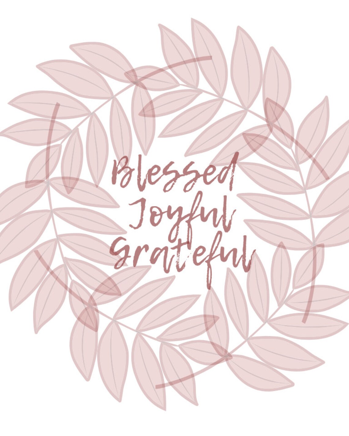 Blessed Joyful Grateful Printable - Etsy