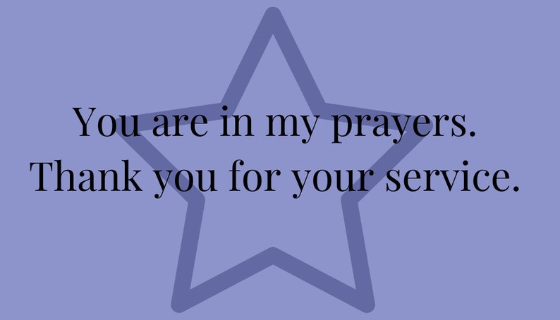 Patriotic USA Military Encouragement Cards Printable Military Support ...