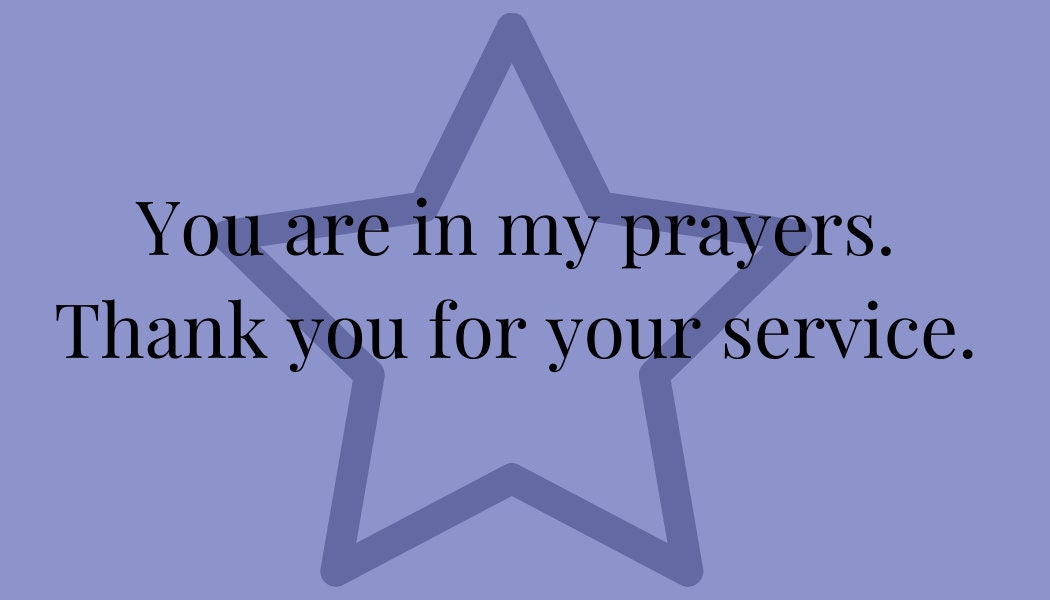 Patriotic USA Military Encouragement Cards Printable Military Support ...