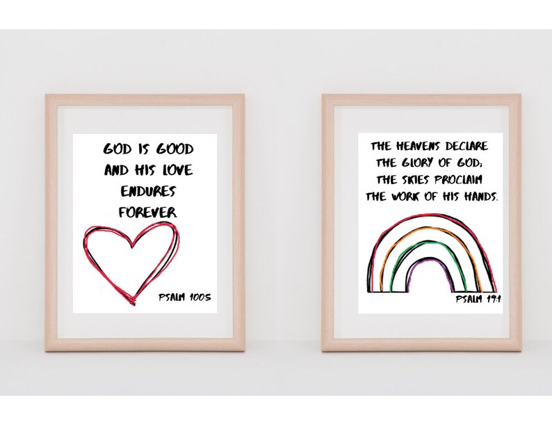 Psalm 19:1 Printable, 8x10, "the Heavens Declare the Glory of God, the ...