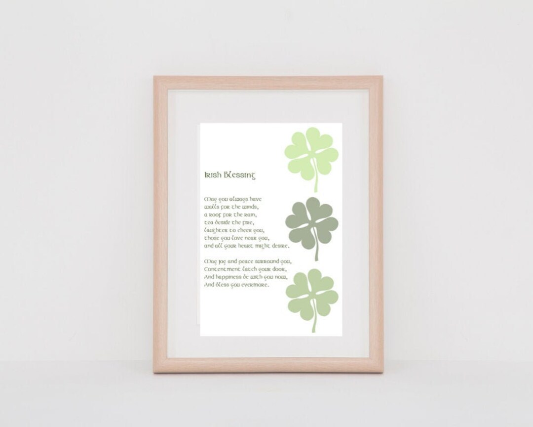 St. Patrick's Day Irish Blessing Printable - Etsy