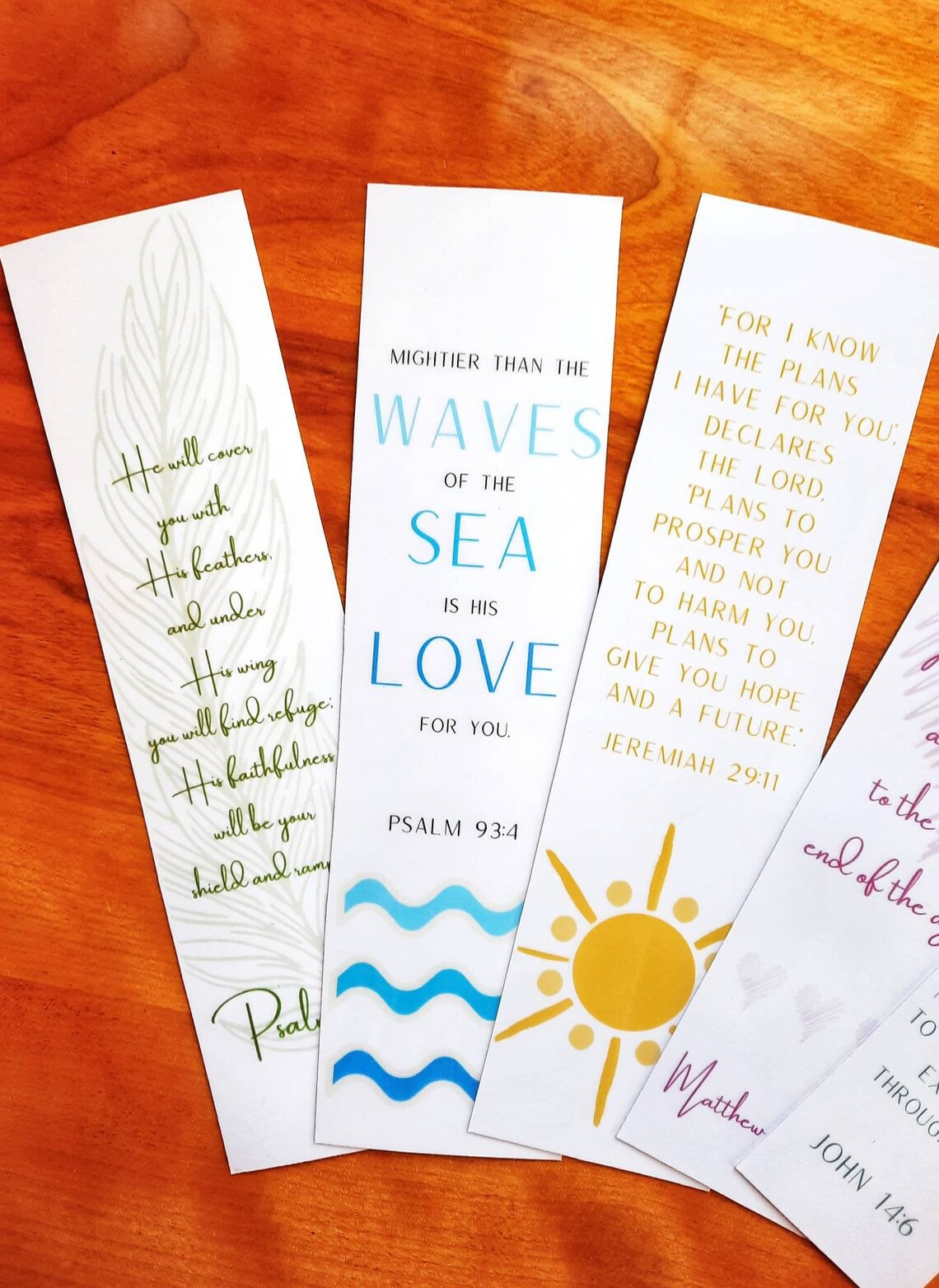 Scripture Bookmarks, Print at Home Digital Download - Etsy