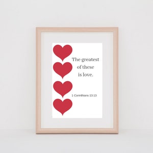 Valentine's Day Bible Verse Printable Set 3 for 5! - Etsy