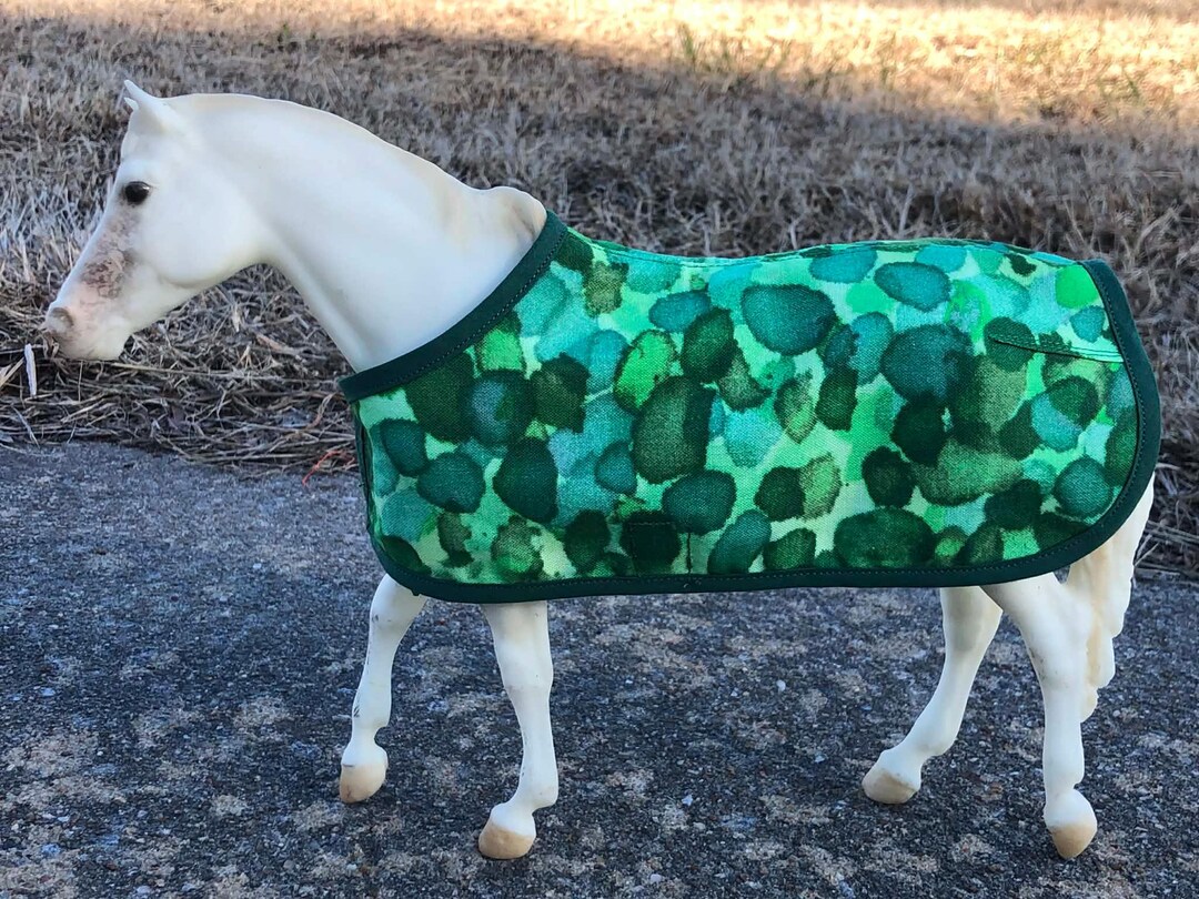 Blanket Fits Breyer Peter Stone Traditional Model Horse Horses Green ...