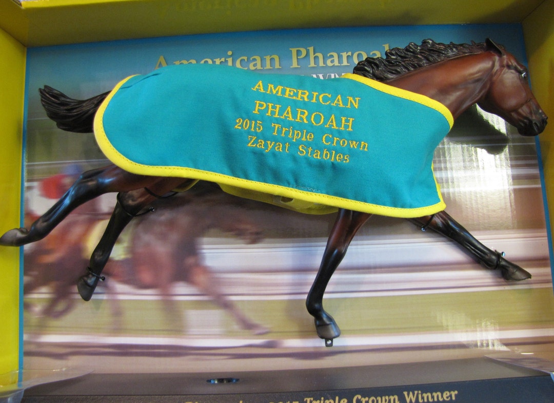 AMERICAN PHAROAH Racehorse Race Horse Thoroughbred Tb Triple Crown ...