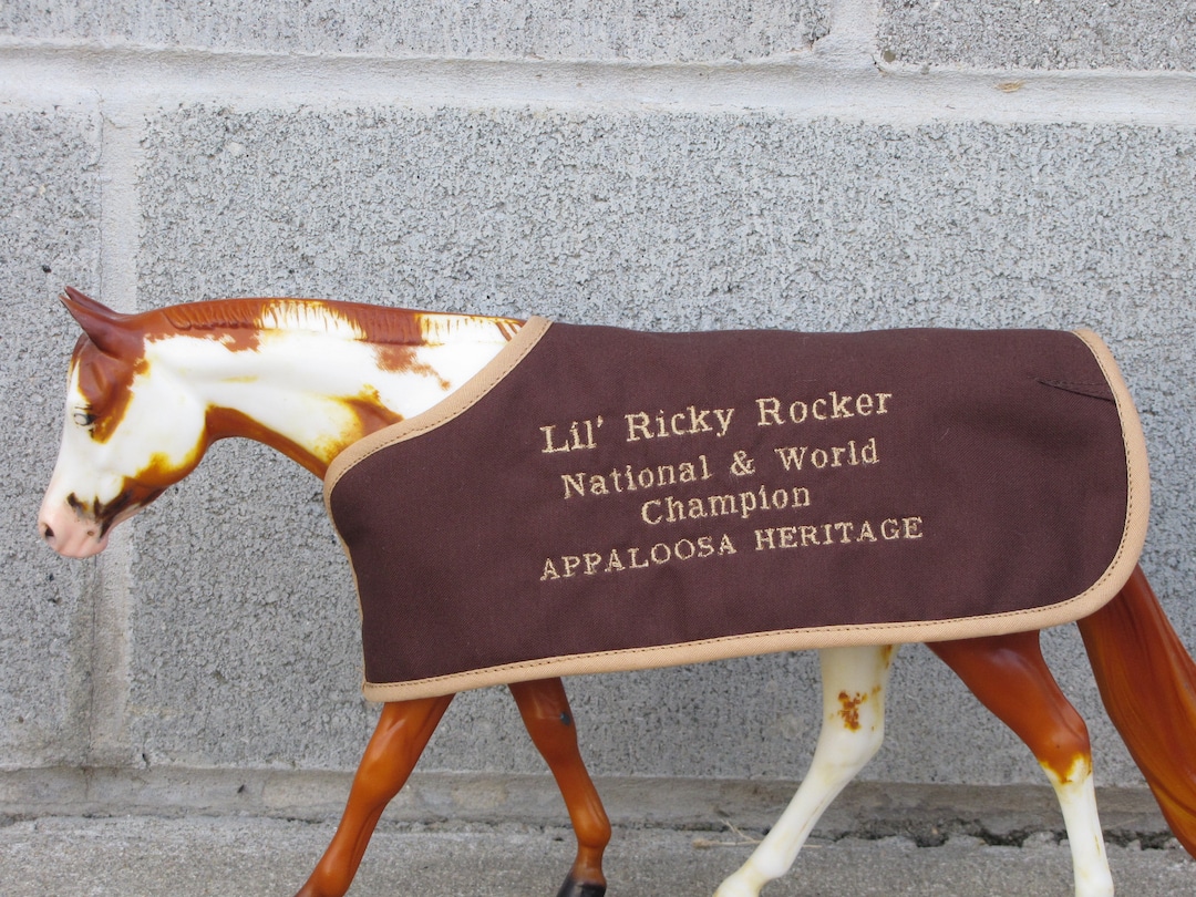 LIL' RICKY ROCKER Embroidered Blanket for Breyer Appaloosa Heritage ...