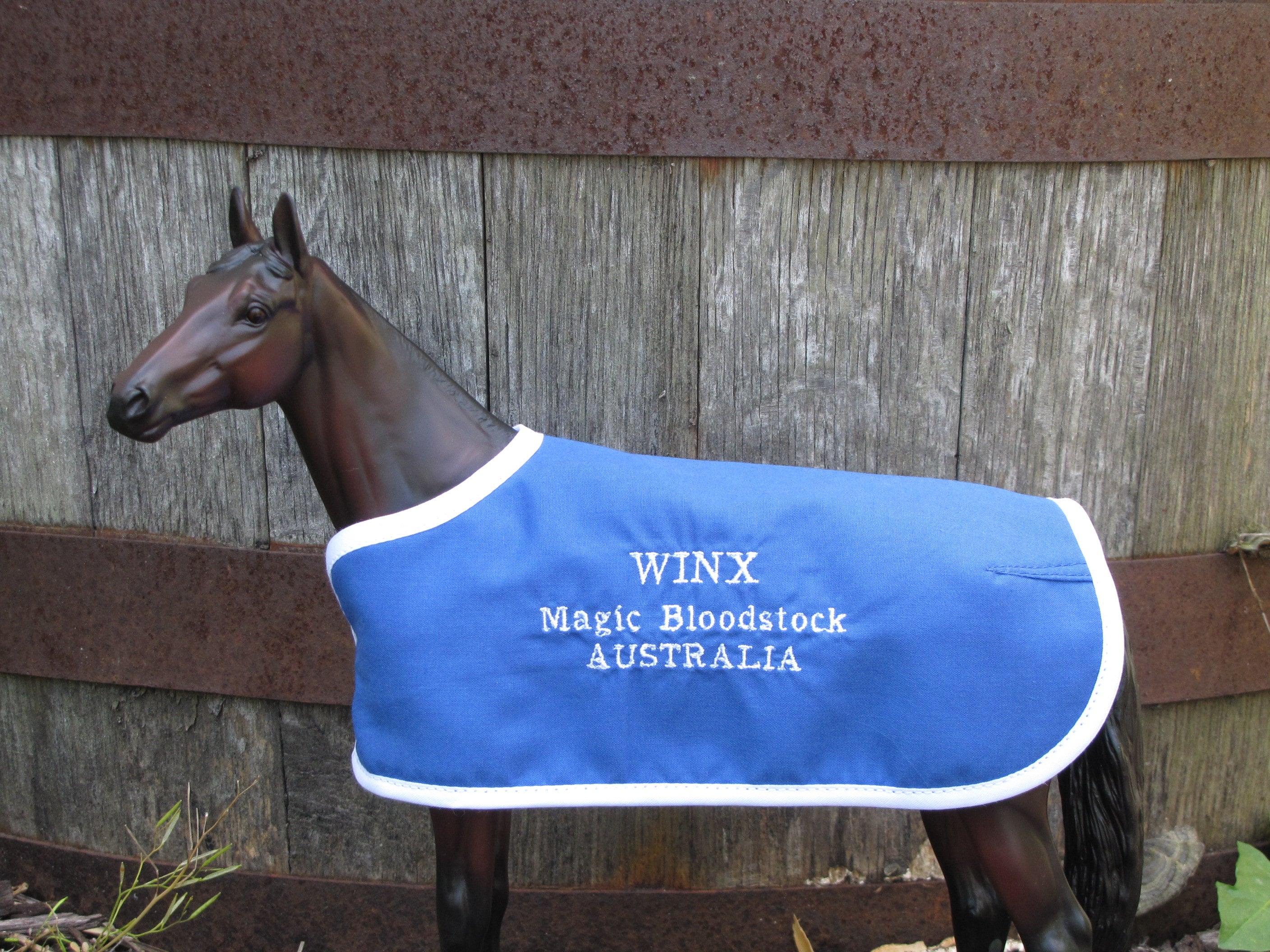 WINX Australia Thoroughbred TB Race Horse Mare Embroidered Blanket for ...